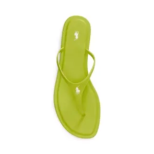 Ralph Lauren Polo Play Leather Thong Sandal - Limeade