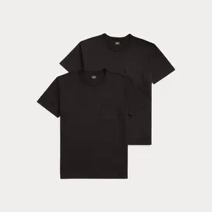 Ralph Lauren Garment-dyed Pocket T-shirt 2-pack - Black