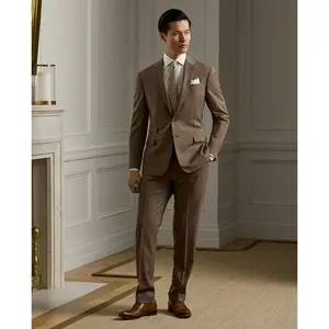 Ralph Lauren Kent Handmade Wool Gabardine Suit - Morrel/mocha
