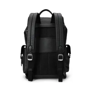 Ralph Lauren Pebbled Leather Backpack - Black