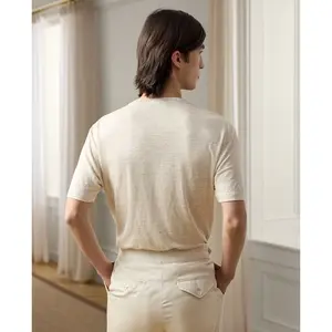 Ralph Lauren Linen Jersey Pocket T-shirt - Limestone