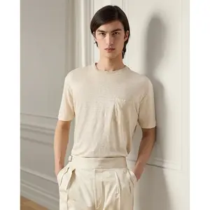 Ralph Lauren Linen Jersey Pocket T-shirt - Limestone