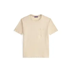 Ralph Lauren Linen Jersey Pocket T-shirt - Limestone