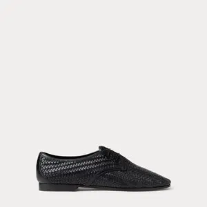 Ralph Lauren Christie Woven Leather Oxford