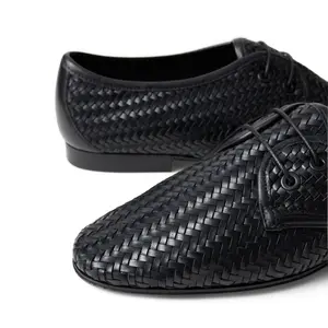 Ralph Lauren Christie Woven Leather Oxford