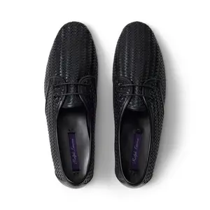 Ralph Lauren Christie Woven Leather Oxford