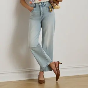 Ralph Lauren High-rise Relaxed Straight Ankle Jean - Arilee Wash