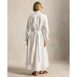Ralph Lauren Self-tie Linen Shirt Dress