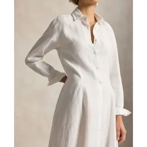 Ralph Lauren Self-tie Linen Shirt Dress