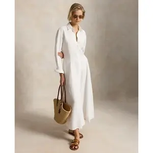 Ralph Lauren Self-tie Linen Shirt Dress