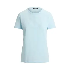 Ralph Lauren Embroidered-crest Cotton Jersey Tee - Light Blue Note