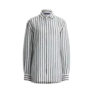 Ralph Lauren Capri Relaxed Fit Striped Linen Shirt