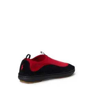 Ralph Lauren Suede-trim Neoprene Slip-on Sneakers - Red/black