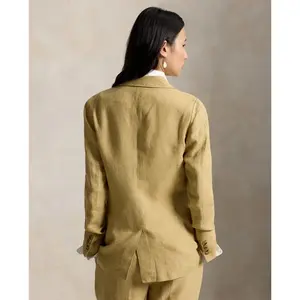 Ralph Lauren Single-breasted Dèlavè Linen Blazer