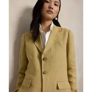 Ralph Lauren Single-breasted Dèlavè Linen Blazer