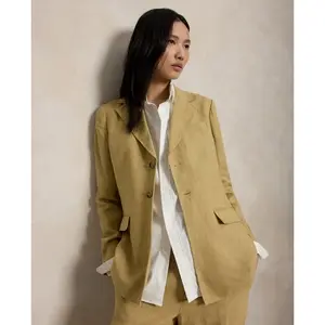 Ralph Lauren Single-breasted Dèlavè Linen Blazer