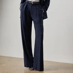 Women's tailored wool crepe pants