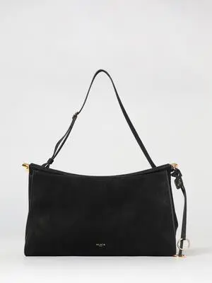Alaïa Le Click Nubuck Shoulder Bag - Black