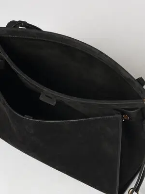 Alaïa Le Click Nubuck Shoulder Bag - Black
