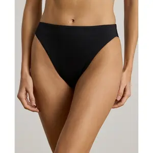 Ralph Lauren Curved Mid-rise Bikini Bottom - Black