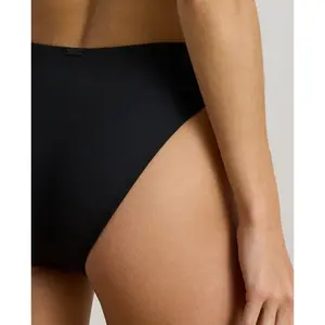 Ralph Lauren Curved Mid-rise Bikini Bottom - Black