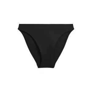 Ralph Lauren Curved Mid-rise Bikini Bottom - Black
