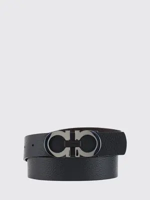 FERRAGAMO Gancini Buckle Belt - Black
