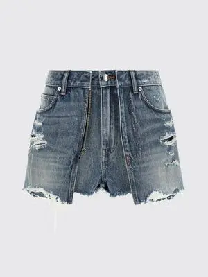 Alexander Wang Cotton Denim Mini Skirt - Blue