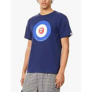 A BATHING APE Target Printed Cotton T-shirt