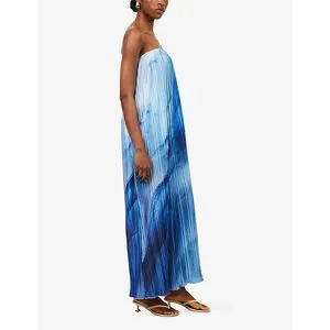 4TH & RECKLESS Finley Pleated Graphic Maxi Dress