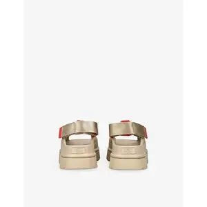 UGG Goldenglow Toggle Coated-leather Sandals - Beige
