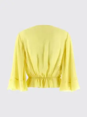 Alberta Ferretti Draped Front Tie Blouse