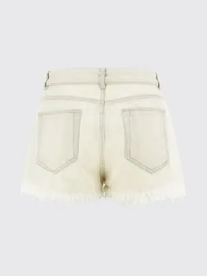 Rick Owens Cotton Denim Shorts - White