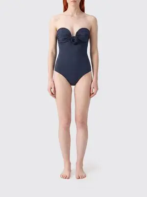 Magda Butrym Jersey One-piece Swimsuit With Flower