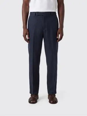 Paul Smith Wide-leg Linen Trousers - Blue