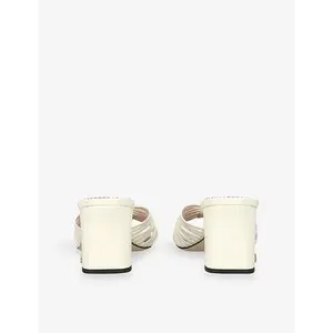 Valentino Garavani Annet 60 Leather Heeled Mules - White