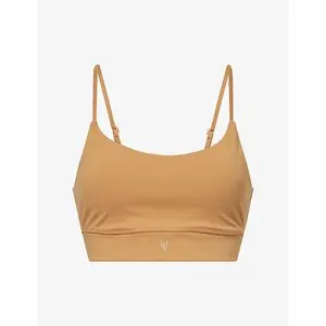 NOW YOU LIVE Leamington Scoop-neck Sports Bra - Clay
