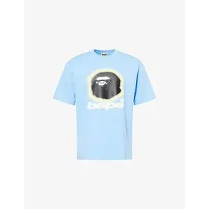 A BATHING APE Spray Ape Graphic-print Cotton T-shirt