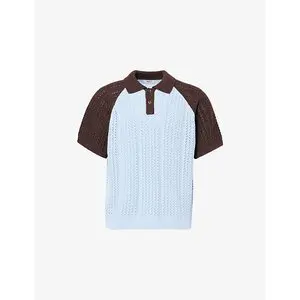 Obey Abel Short-sleeve Knitted Polo Top