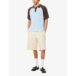 Obey Abel Short-sleeve Knitted Polo Top