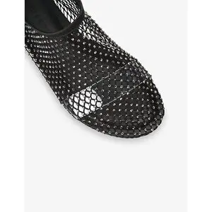 Kurt Geiger Marve Mesh Flats - Black