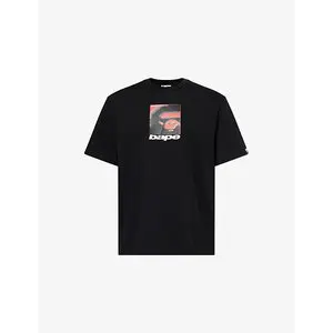 A BATHING APE Graphic-print Crew-neck Cotton T-shirt