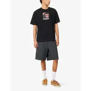 A BATHING APE Graphic-print Crew-neck Cotton T-shirt