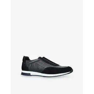LOAKE Leather And Suede Trainers - Navy