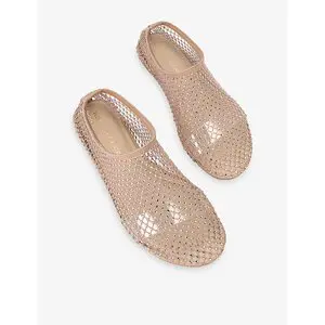 Kurt Geiger Marve Mesh Flats - Blush