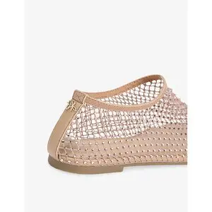 Kurt Geiger Marve Mesh Flats - Blush