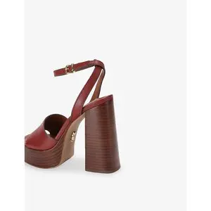 Steve Madden Floria Heeled Leather Sandals - Brown