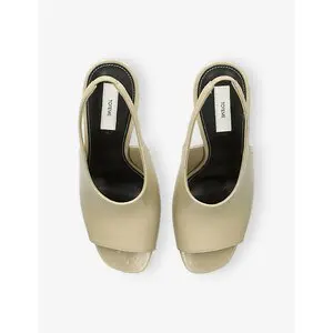 TOTEME Contour 85 Slingback Leather Heeled Pumps