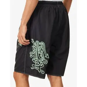 ANTI SOCIAL SOCIAL CLUB Logo-embroidered Swim Shorts