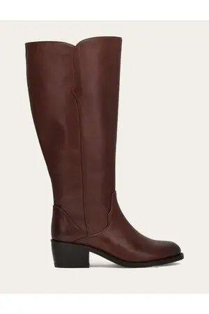 THE FRYE COMPANY Carson 2 Piping Tall Wide Calf Boots - Denim